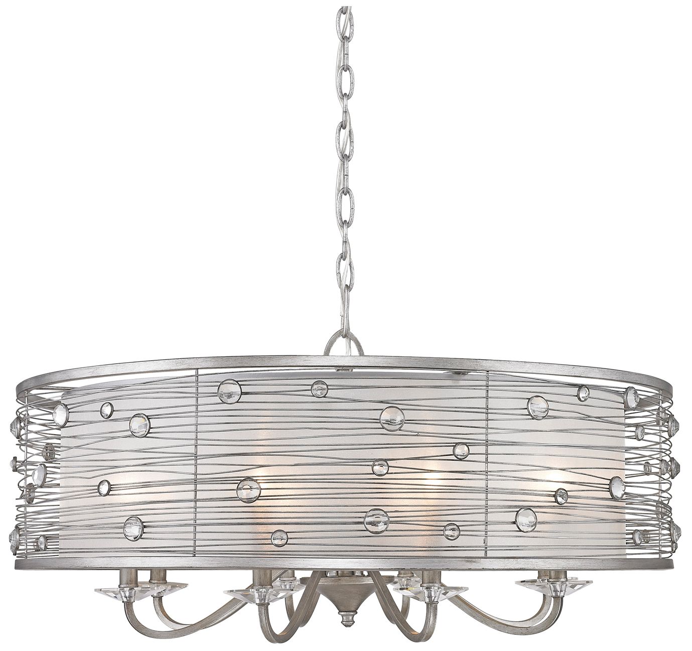 Joia Collection 7" Wide Peruvian Silver Mini Pendant - #4W505 | Lamps Plus