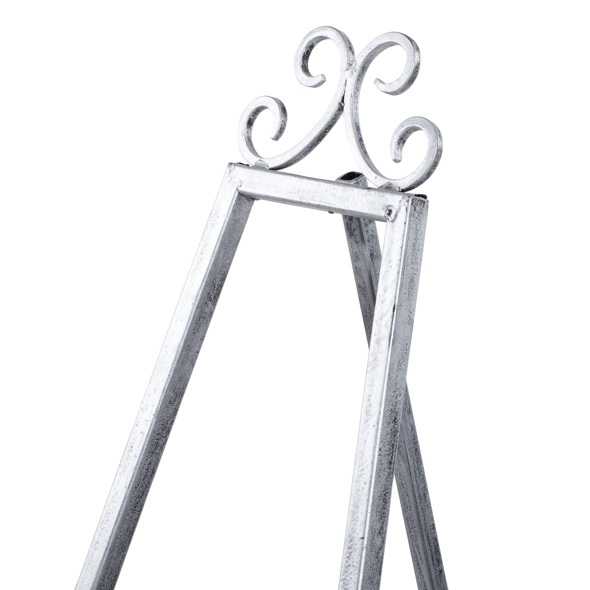 Kavia 48"H Gray Iron Scrolled Adjustable Stand Floor Easel - #222E6 ...