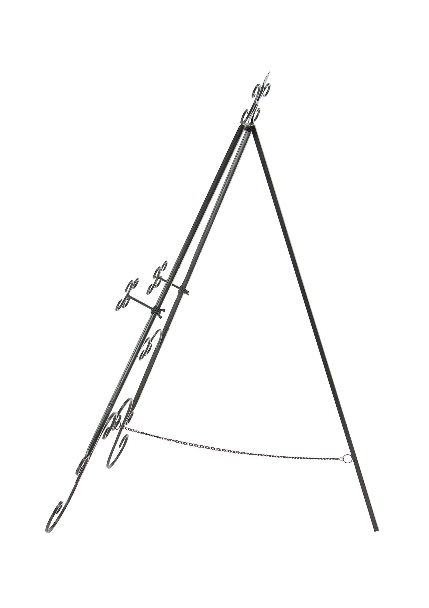 Kavia 49"H Black Iron Scrolled Adjustable Stand Floor Easel - #217E6 ...