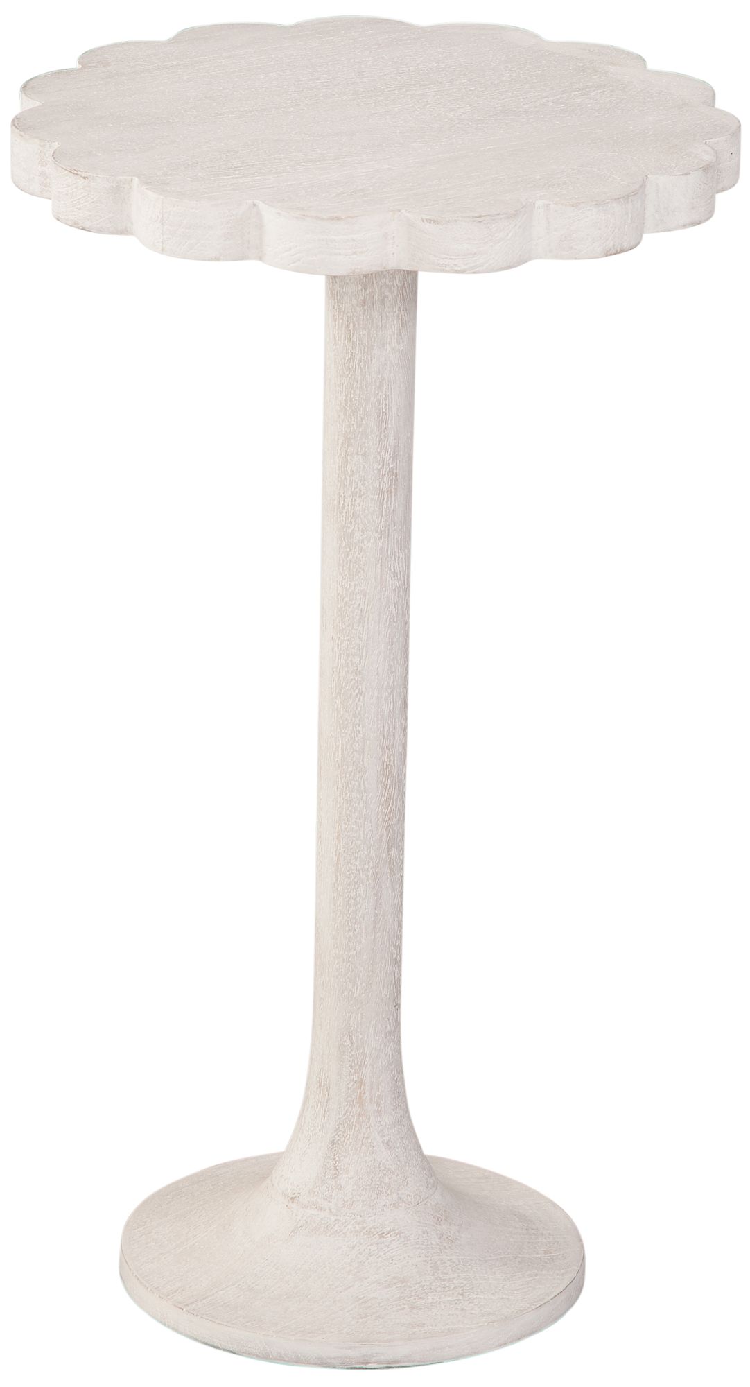 White washed wood side table store