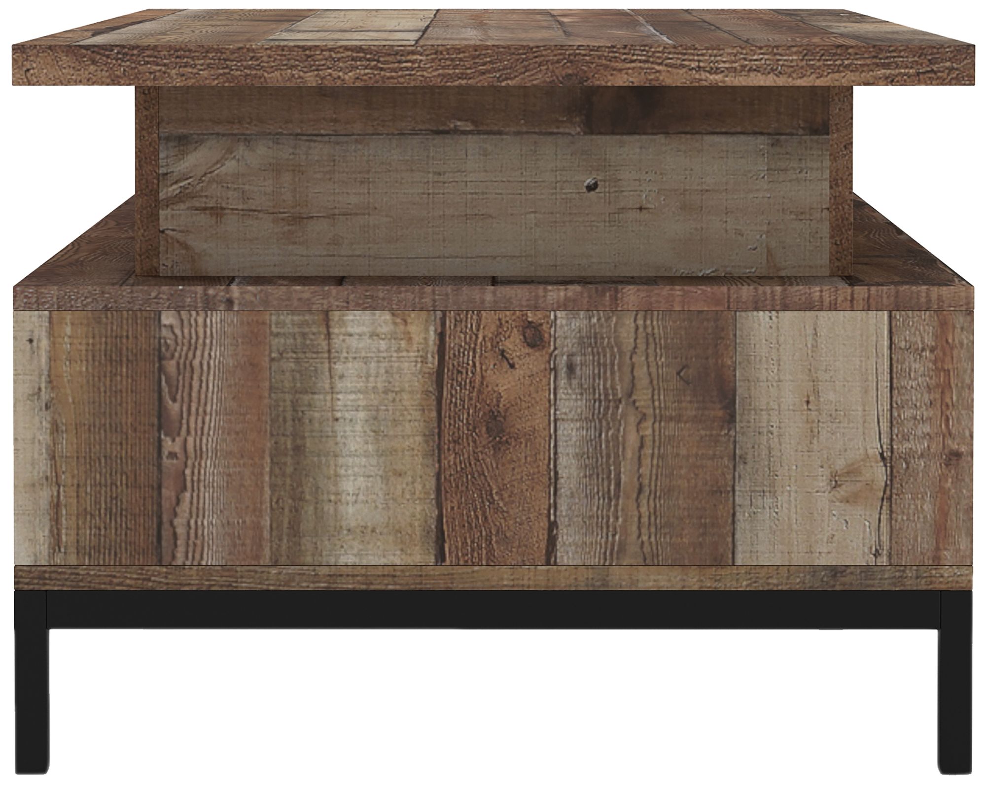 Kemby 47 1/4" Wide Reclaimed Barnwood 3-Shelf Coffee Table - #9315F ...