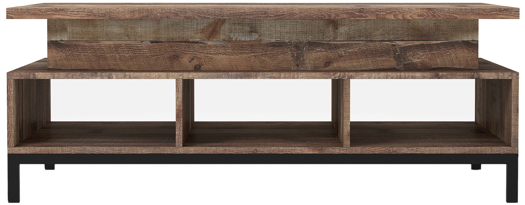 Kemby 47 1/4" Wide Reclaimed Barnwood 3-Shelf Coffee Table - #9315F ...