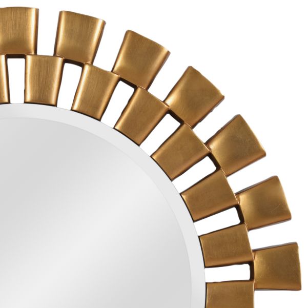 Kenroy Home Gilbert Gold 36" Round Wall Mirror - #62F05 | Lamps Plus