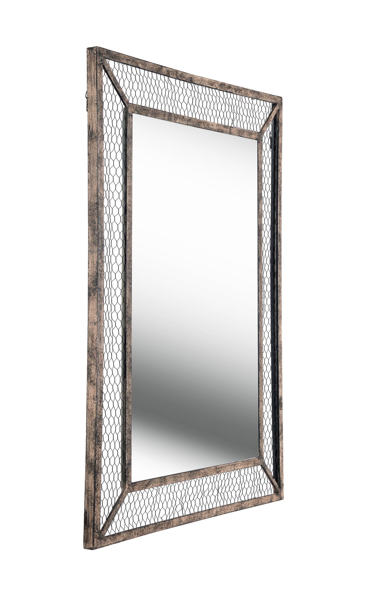 Kenroy Home Grover Weathered Brown 30" x 40" Wall Mirror - #83R08 ...