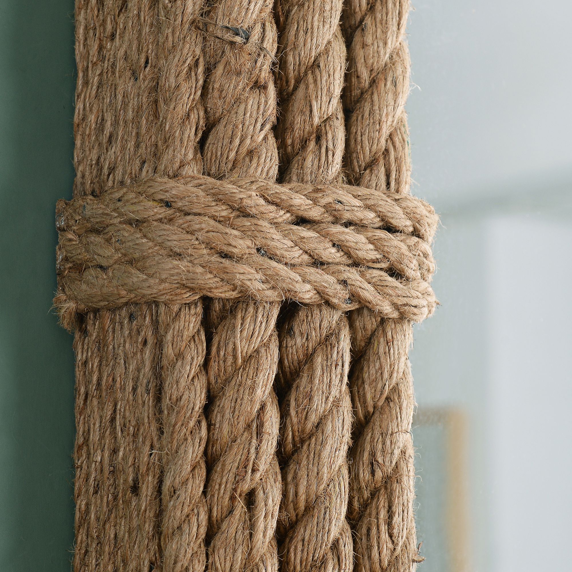 Kenroy Home Rudy Natural Rope 28" x 42" Wall Mirror - #62F12 | Lamps Plus