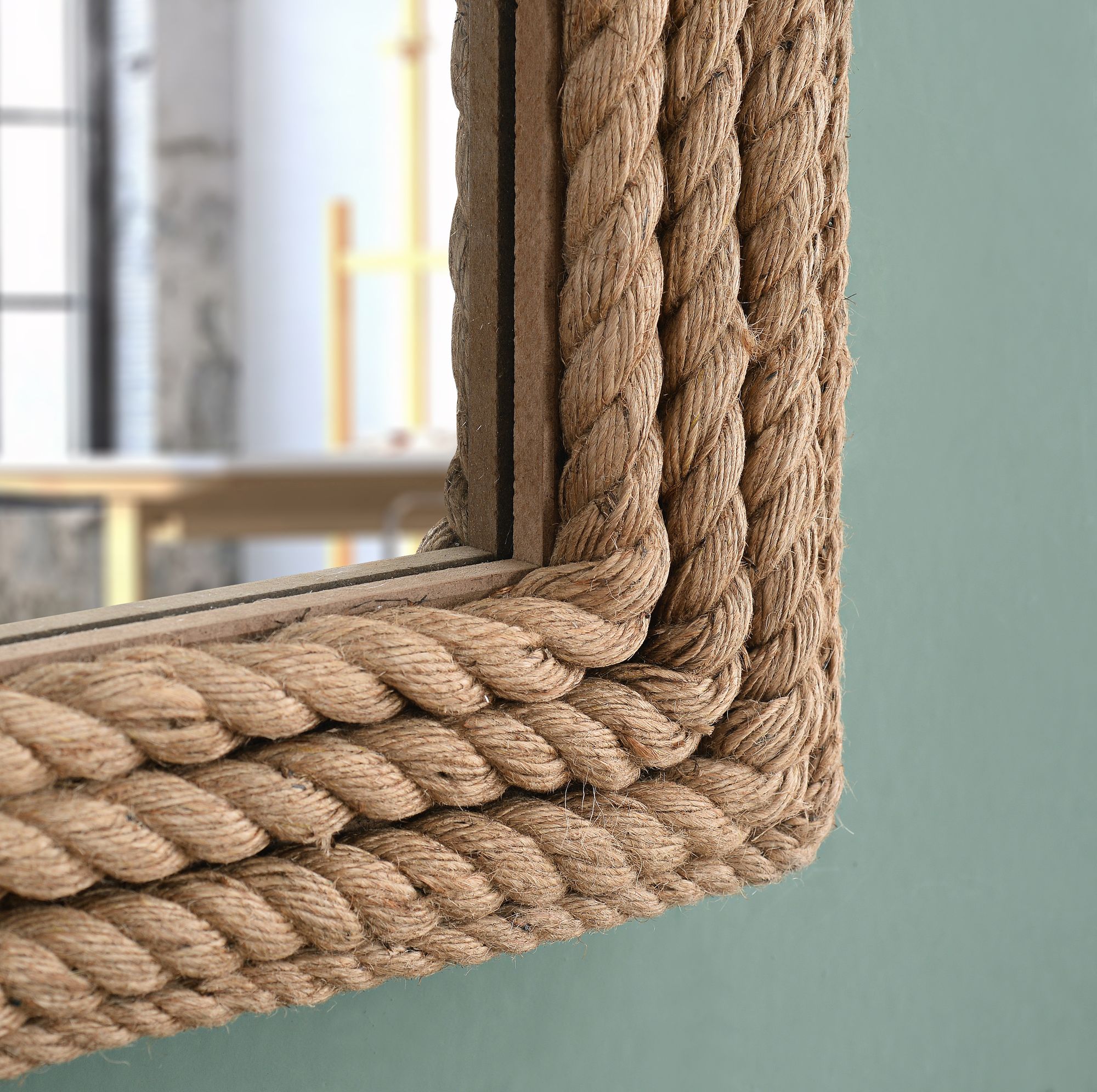 Kenroy Home Rudy Natural Rope 28" x 42" Wall Mirror - #62F12 | Lamps Plus