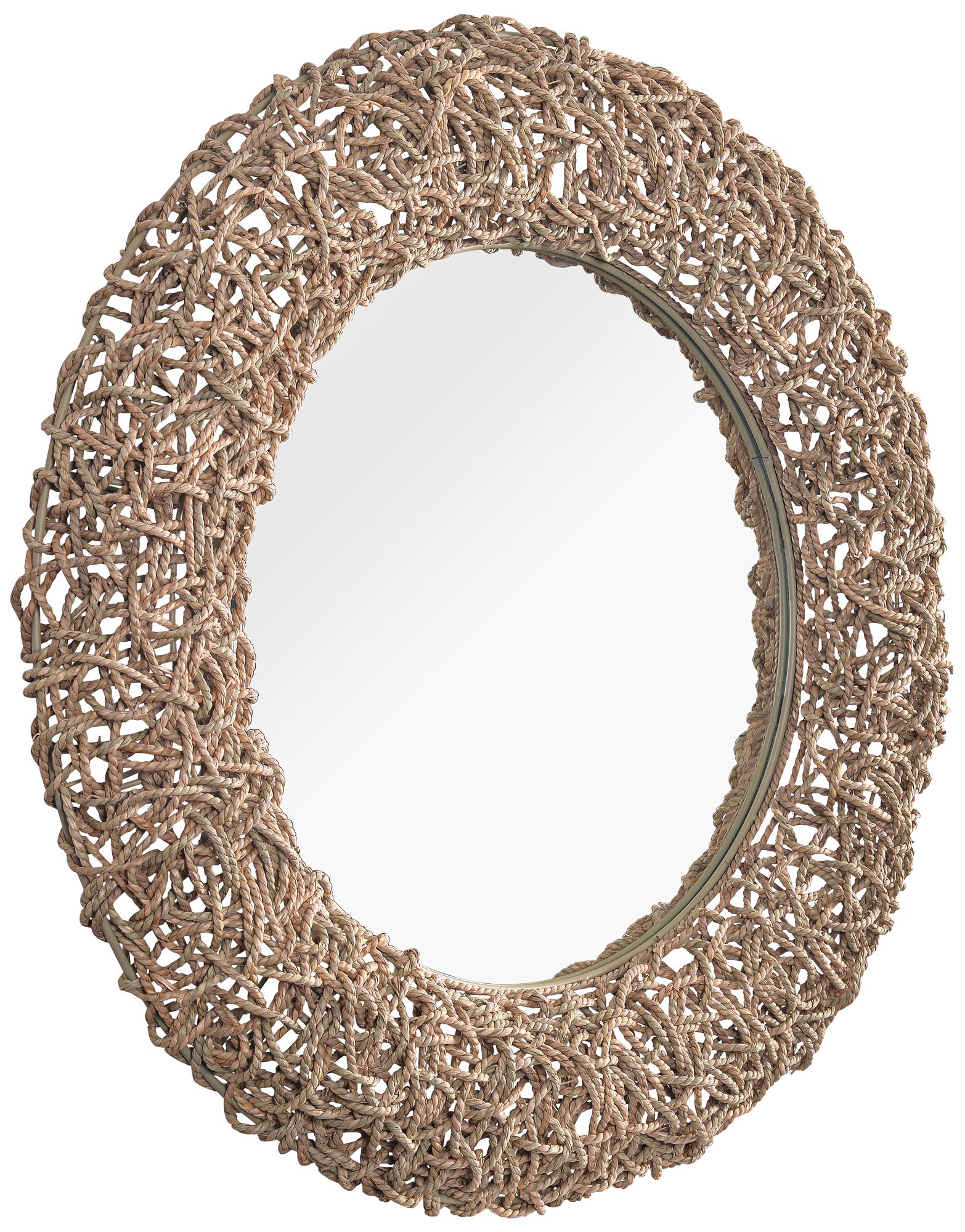 Kenroy Home Seagrass 33" Round Rope Wall Mirror - #2R391 | Lamps Plus