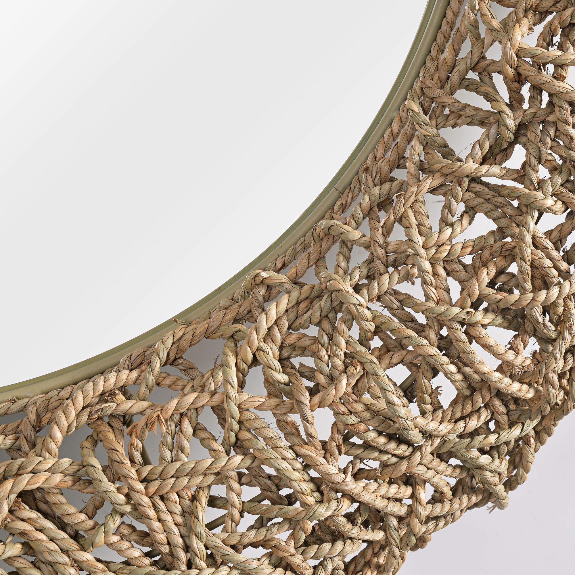 Kenroy Home Seagrass 33" Round Rope Wall Mirror - #2R391 | Lamps Plus