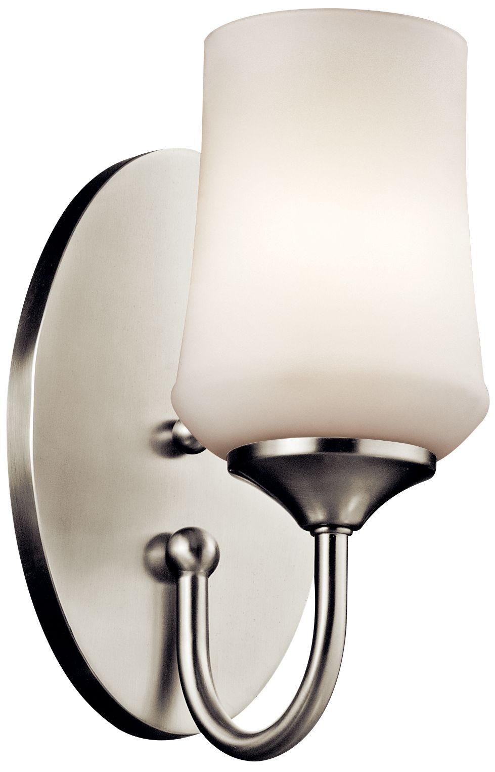 Kichler Aubrey Brushed Nickel Wall Sconce 1Lt LED - #2850A | Lamps Plus