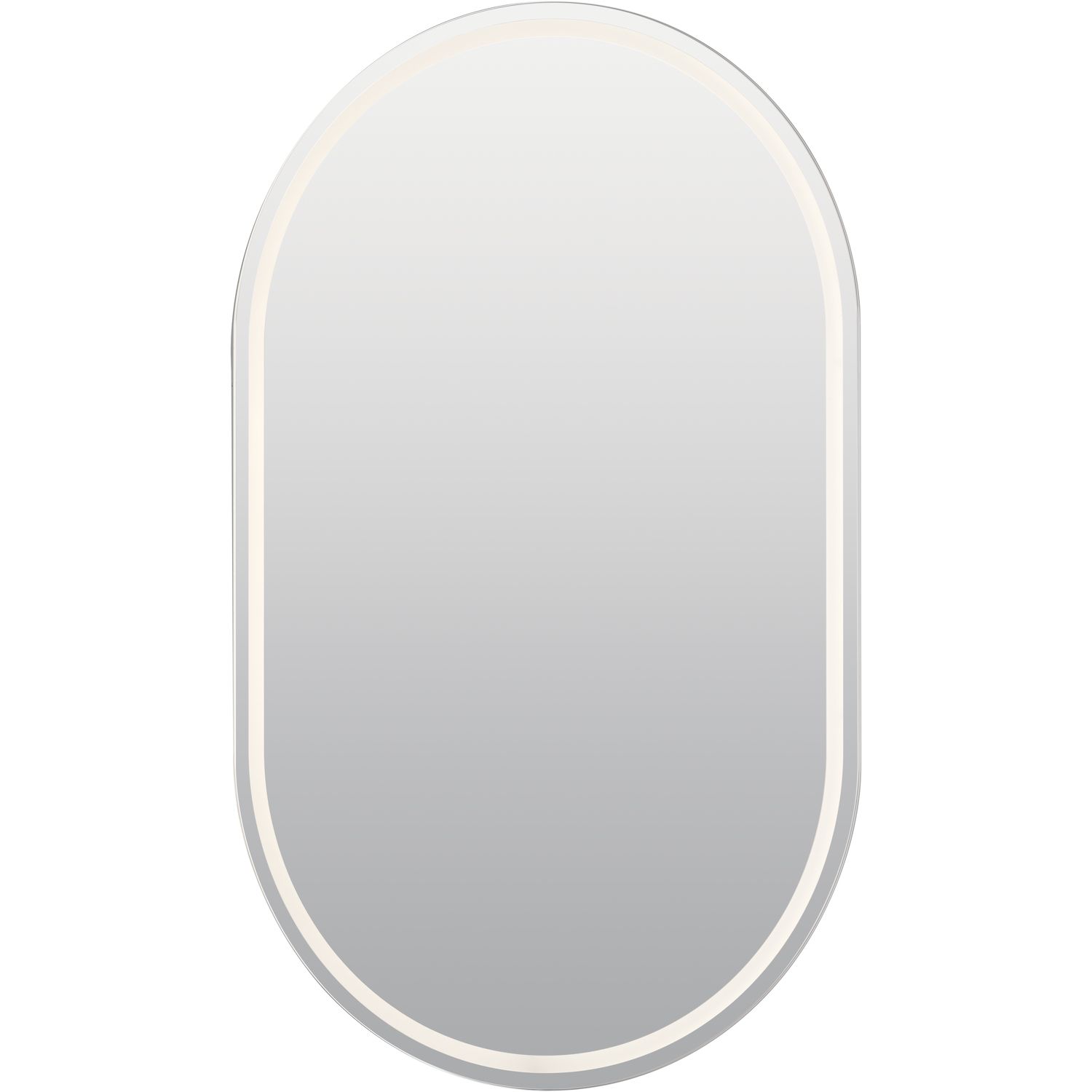 Kichler Menillo 38 1/2" x 24" Etched Glass LED Vanity Bath Mirror ...