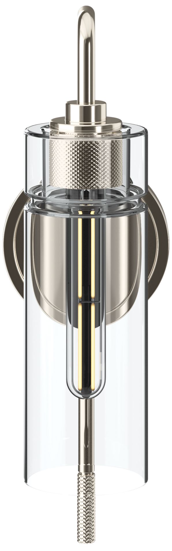 Kichler Niccol 16" 1-Light Wall Sconce With Clear Glass in Polished ...