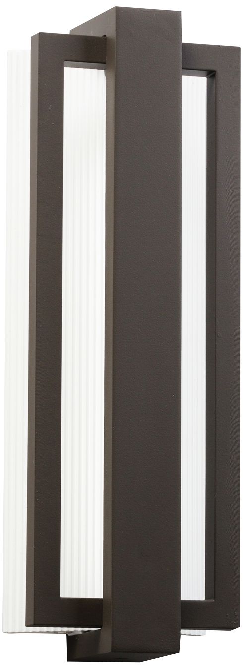 Kichler Sedo 18 1/4" High Bronze Outdoor LED Wall Light - #5R775 ...