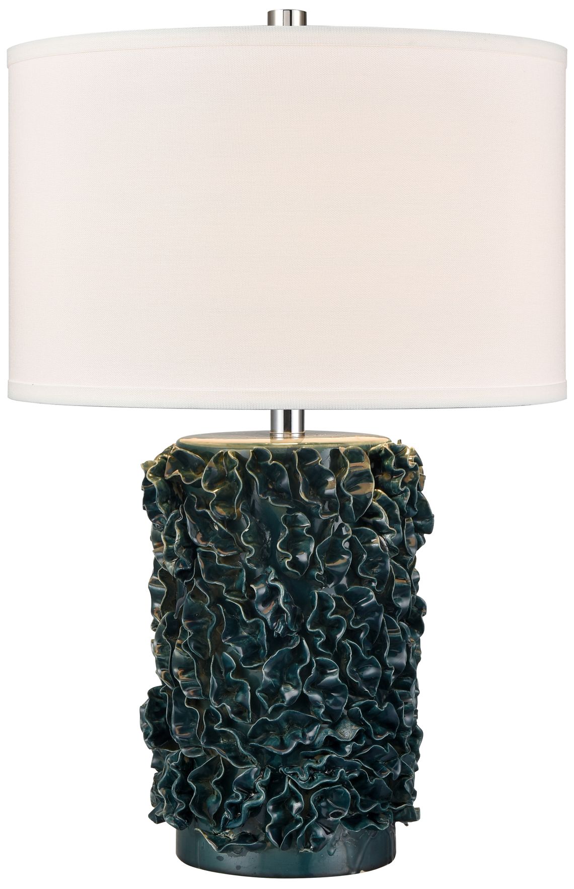 Larkin 25" High 1-Light Table Lamp - Green Glazed - Includes LED Bulb - #9494E | Lamps Plus