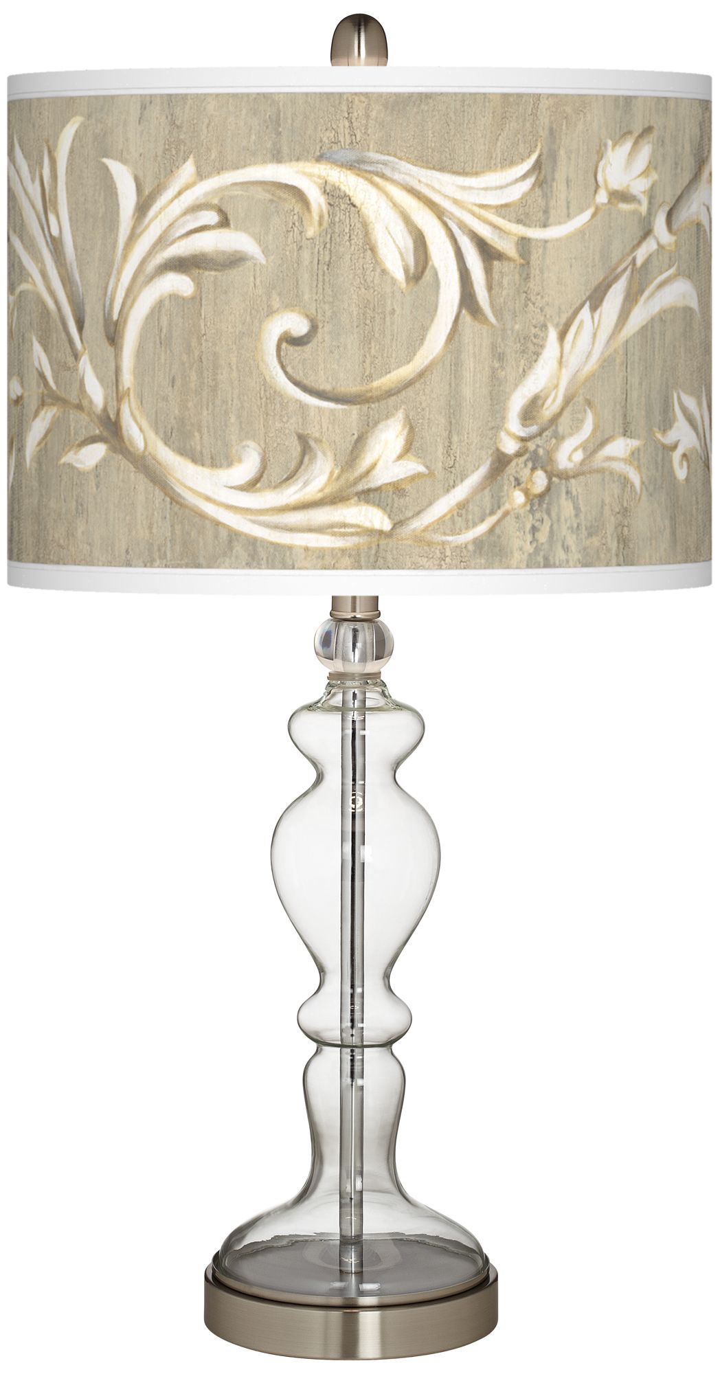 Calathea Gem Giclee Apothecary Clear Glass Table Lamp - #370V4 | Lamps Plus