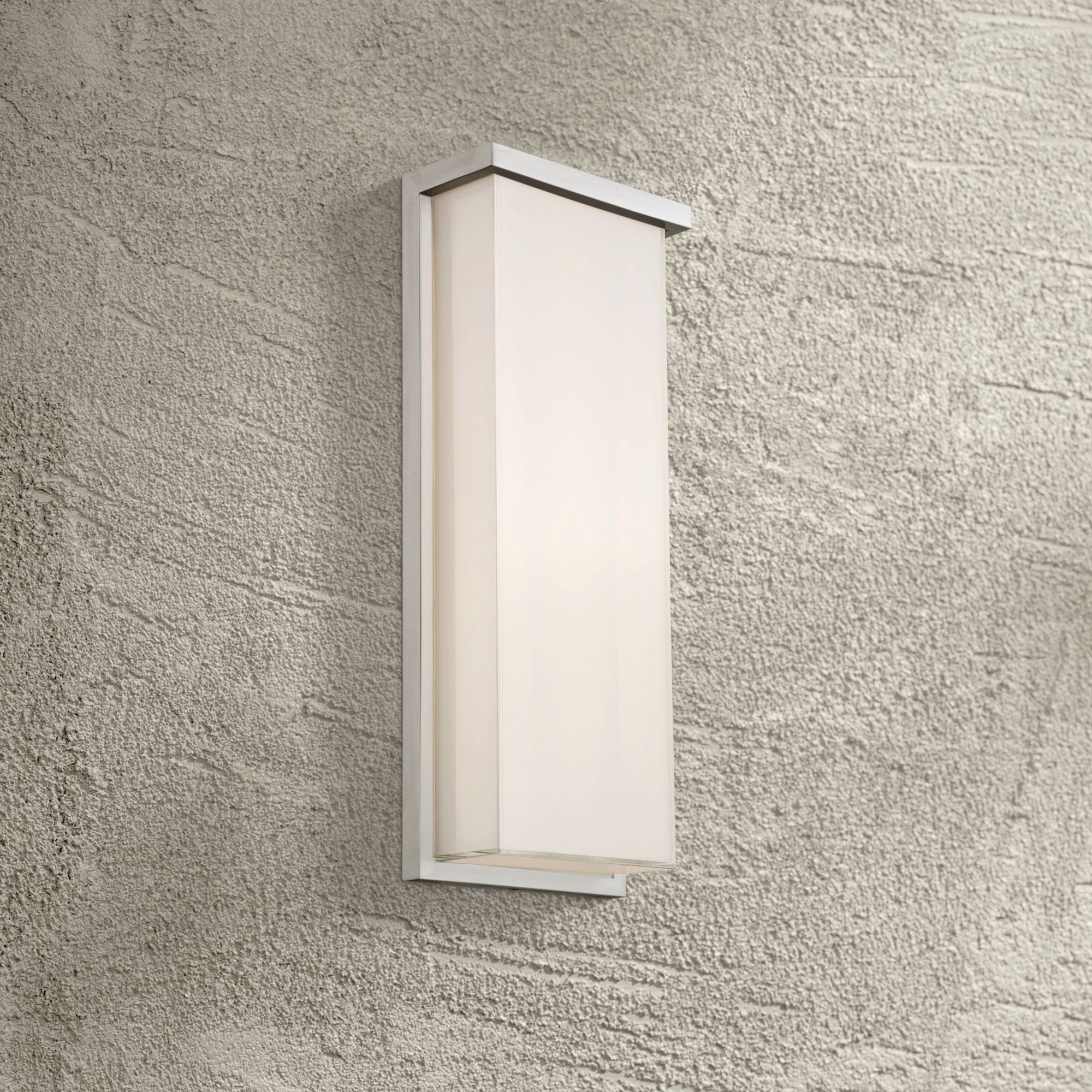 Ledge 20" High Brushed Aluminum LED Outdoor Wall Light - #56G32 | Lamps ...