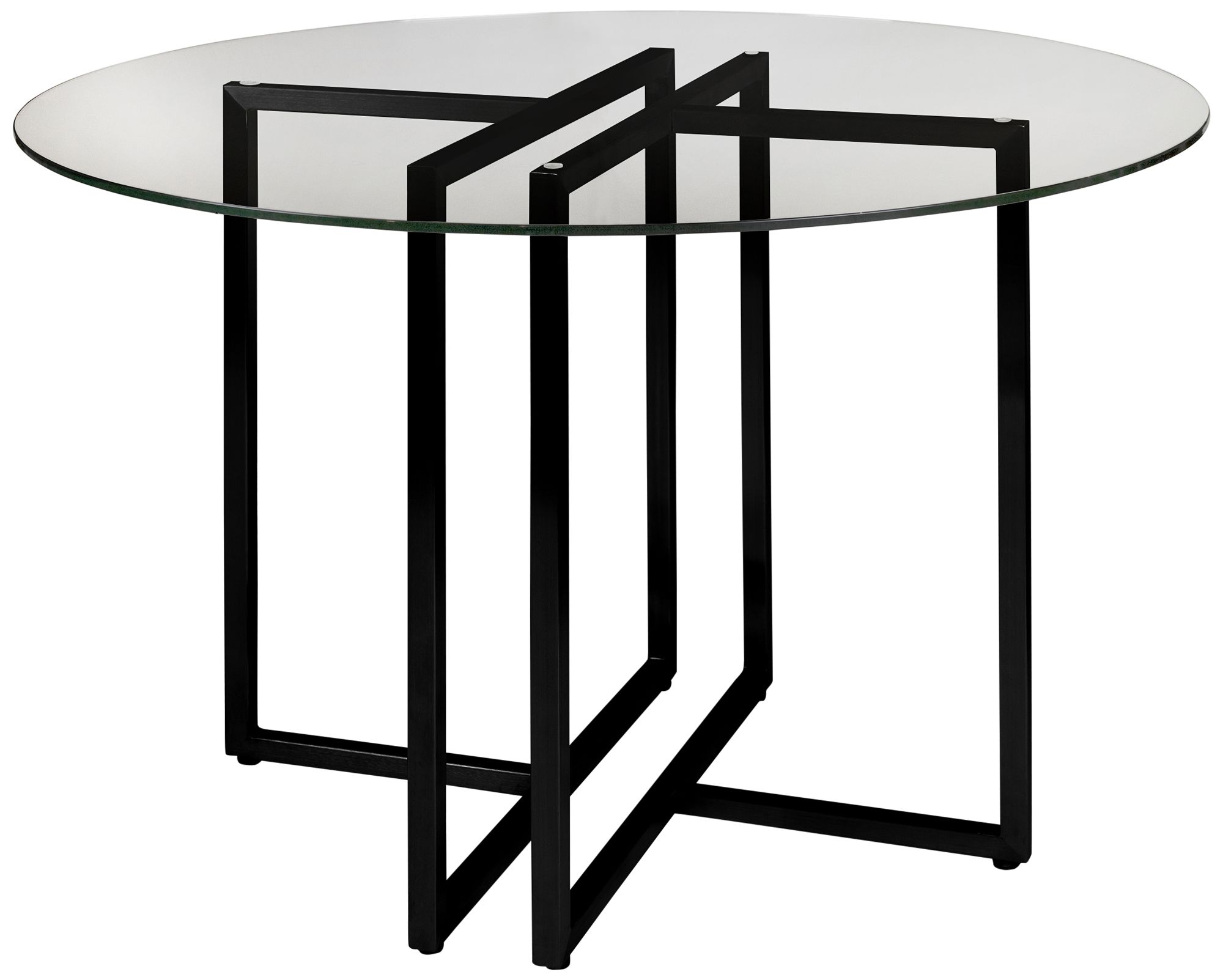 Legend 48" Wide Brushed Steel Round Dining Table - #867G7 | Lamps Plus