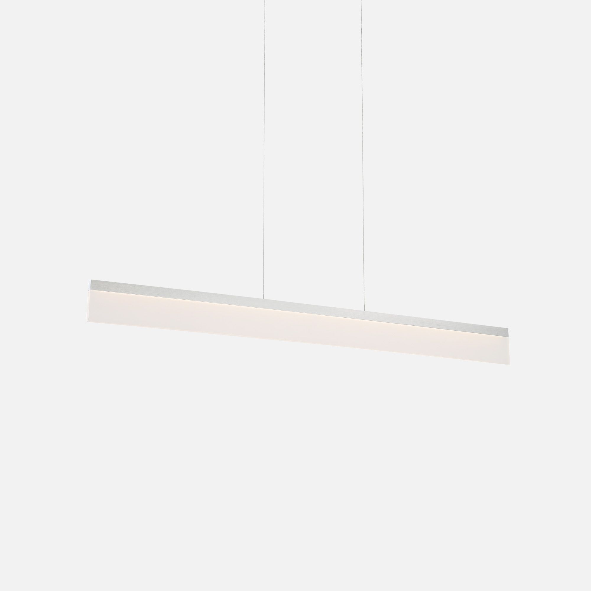 Level 48"W Brushed Aluminum LED Kitchen Island Light Pendant - #39J03 ...