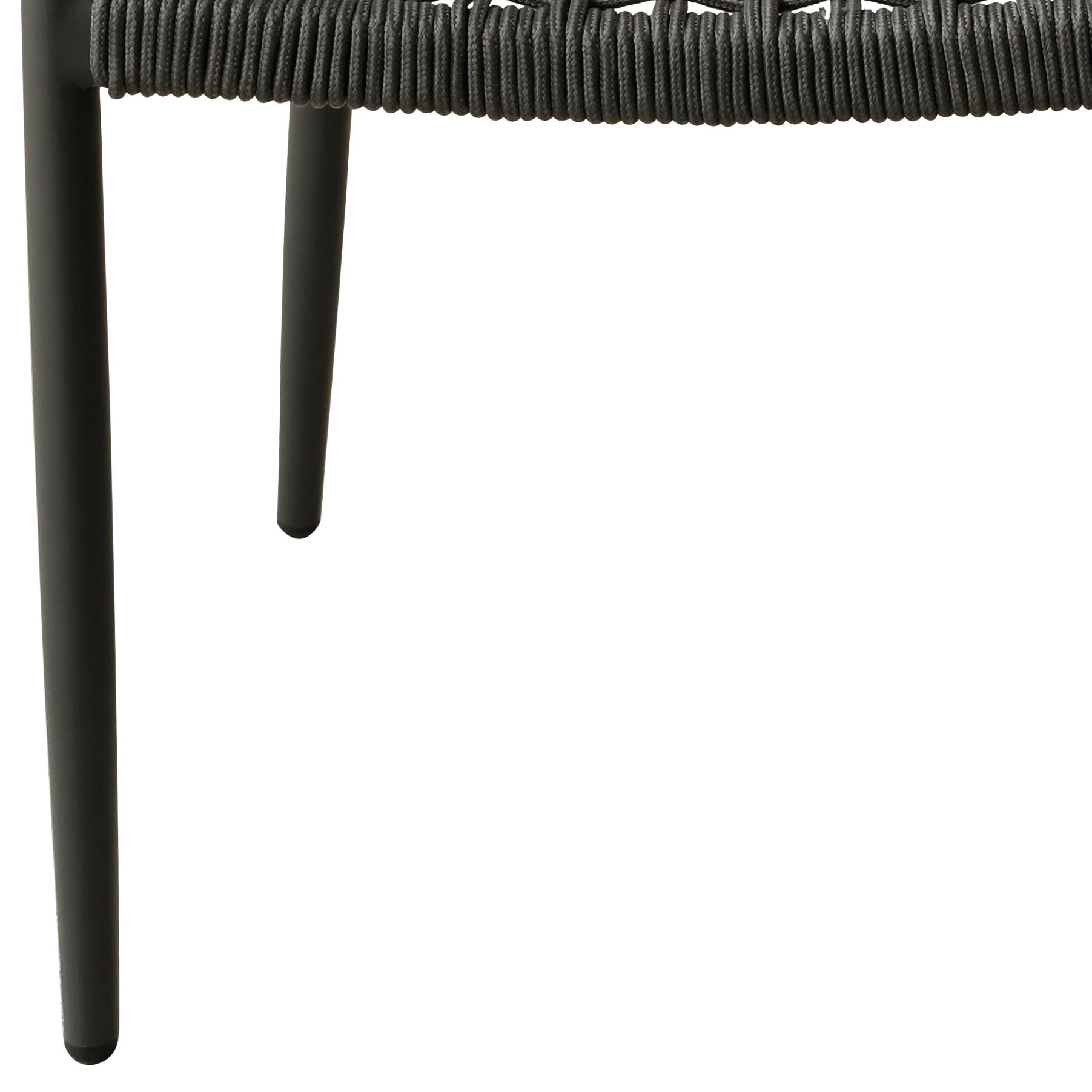 Leyla Gray Olefin Rope Indoor/Outdoor Dining Armchairs Set of 4 ...