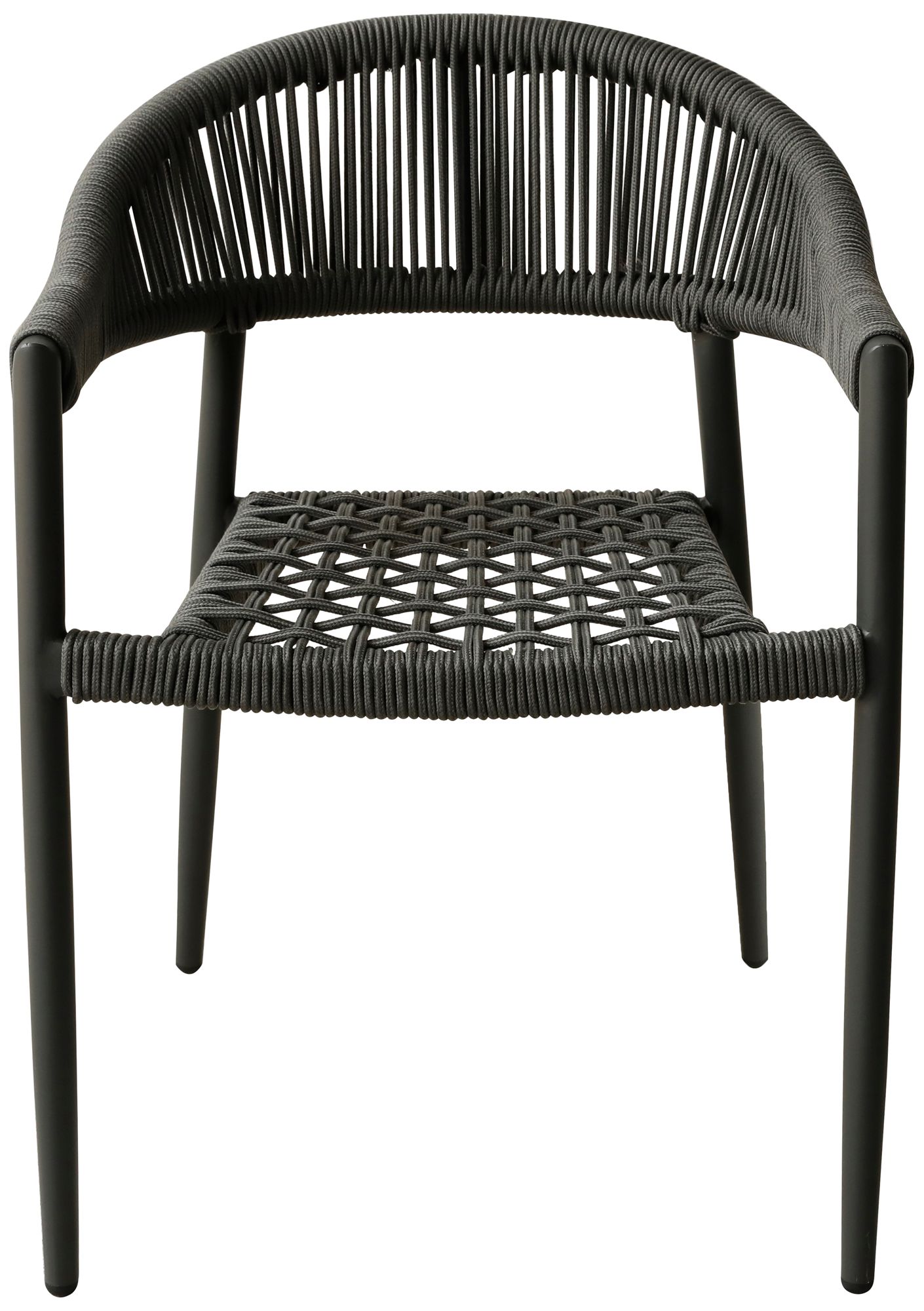 Leyla Gray Olefin Rope Indoor/Outdoor Dining Armchairs Set of 4 ...