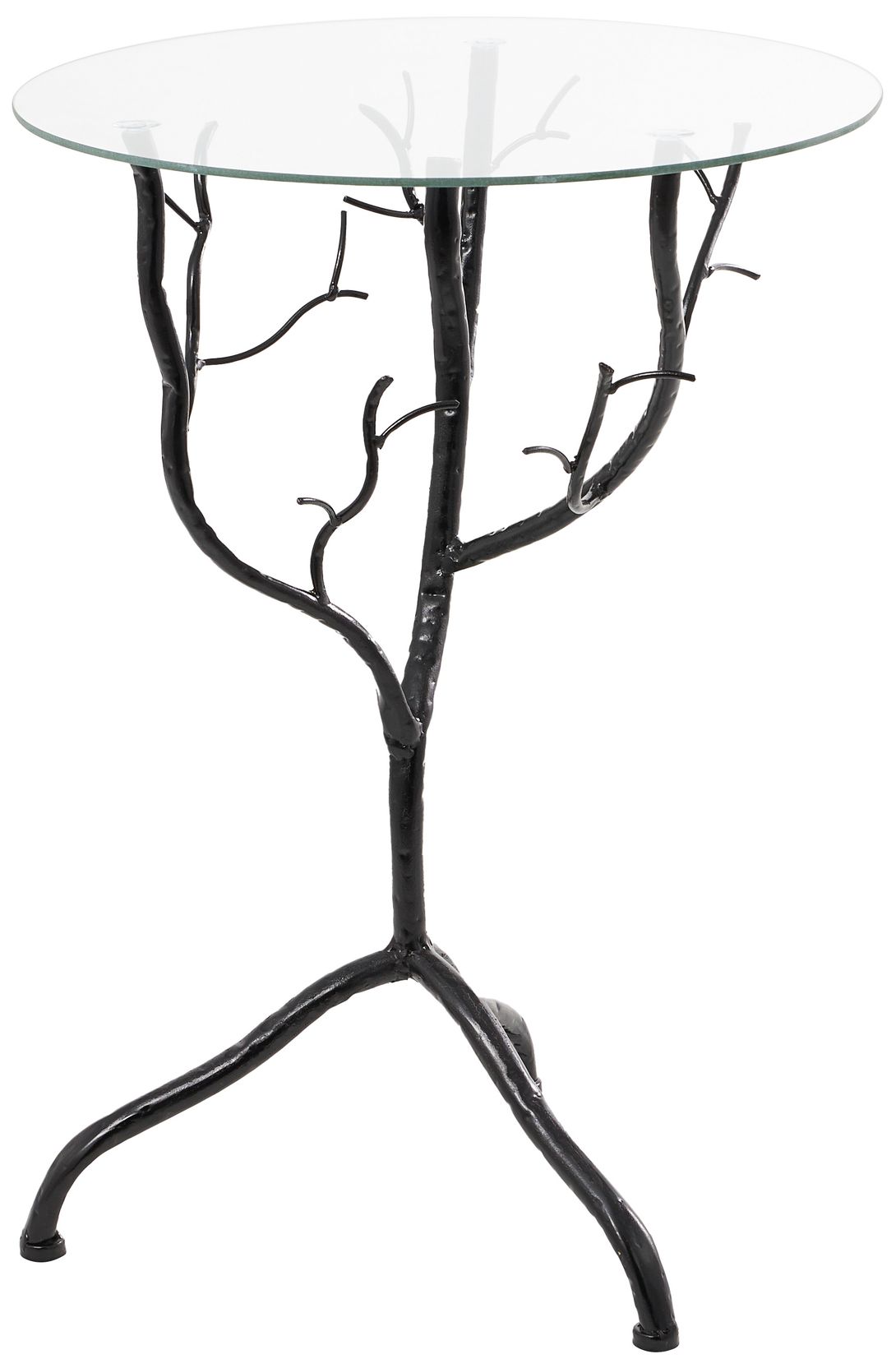 Limber 15 3/4" Wide Black Metal Branch Accent End Table - #6505A ...