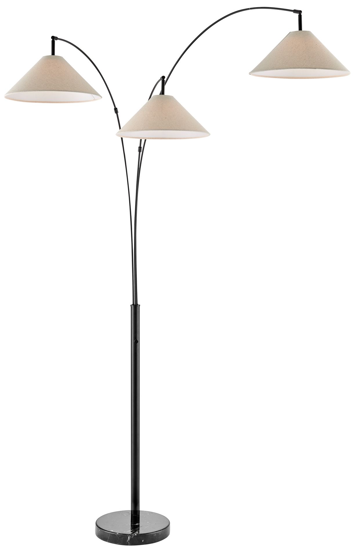 Lite Source Hadas 88" High 3-Light Modern Arc Floor Lamp - #972N2 ...