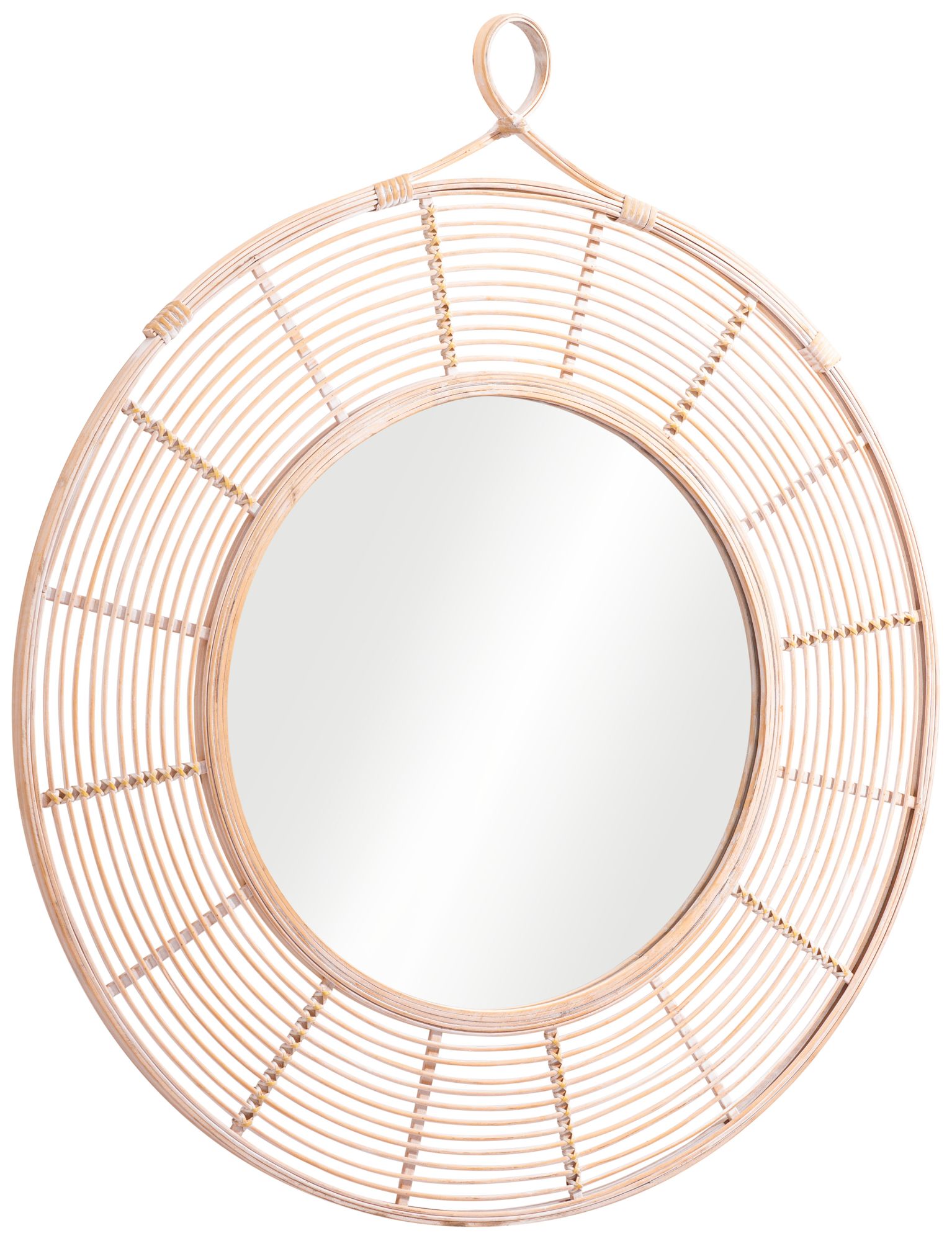 Lobo 36.6 In. x 31.5 In. Mirror in Natural - #591G5 | Lamps Plus