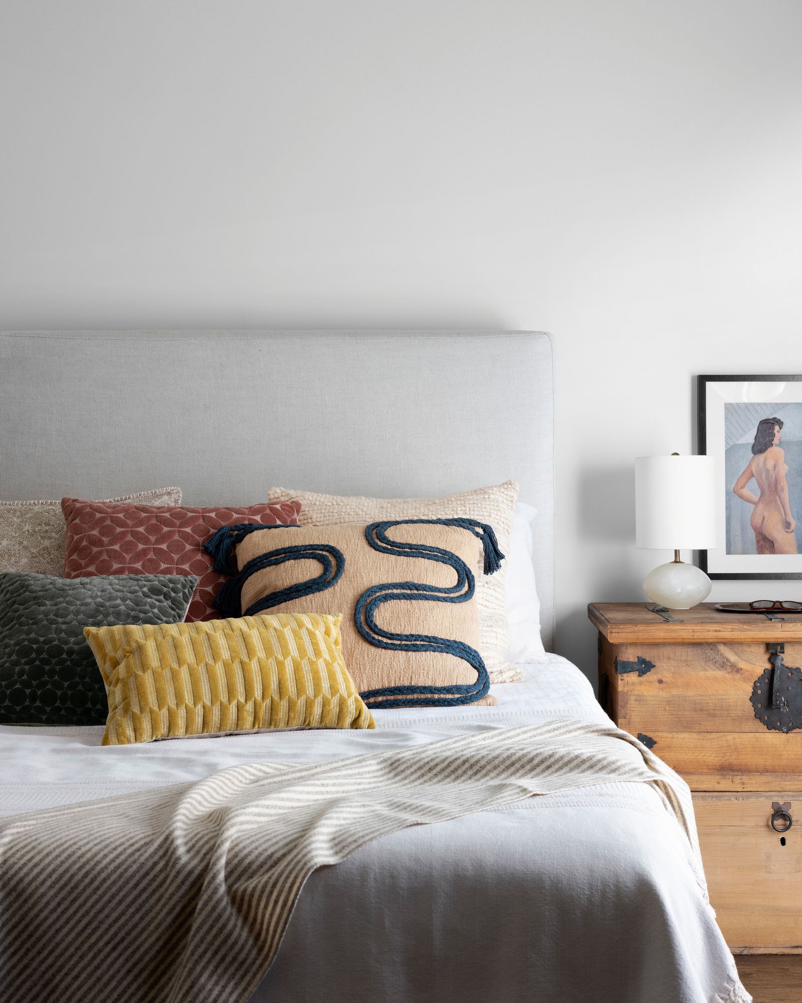 Loloi Storm Geometric 18" Square Throw Pillow - #84H27 | Lamps Plus