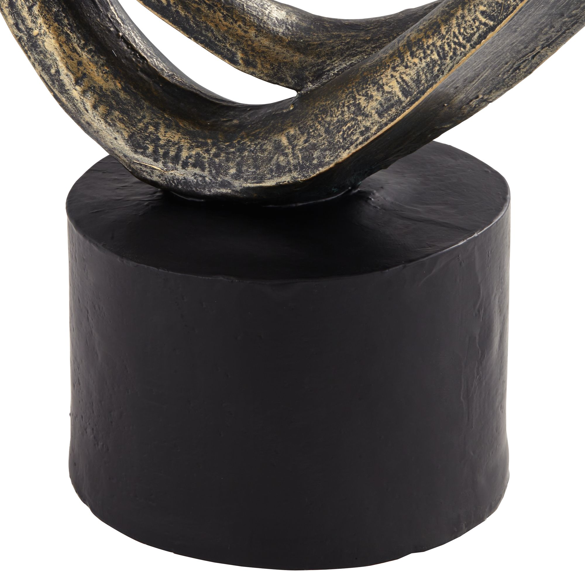 Looping Heart 16 1/2" High Antique Bronze Sculpture - #90N39 | Lamps Plus