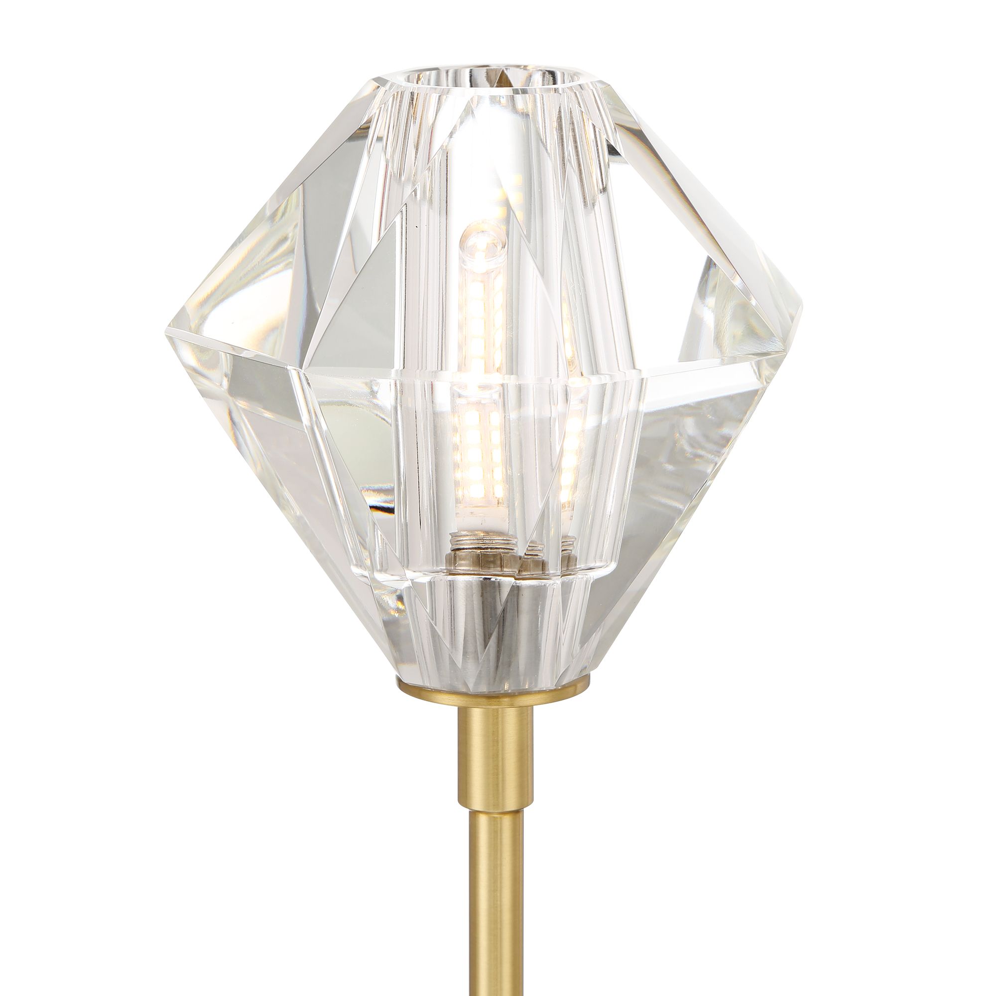 Lucent 18 3/4" High Soft Gold and Crystal LED Wall Sconce - #0272C ...
