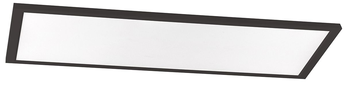 Lugano 24" Wide Black LED Linear Flush Mount - #2480F | Lamps Plus