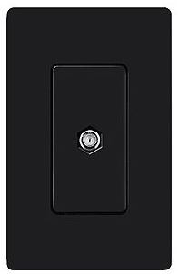 Lutron Claro Cable TV Jack - Black - #3V994 | Lamps Plus