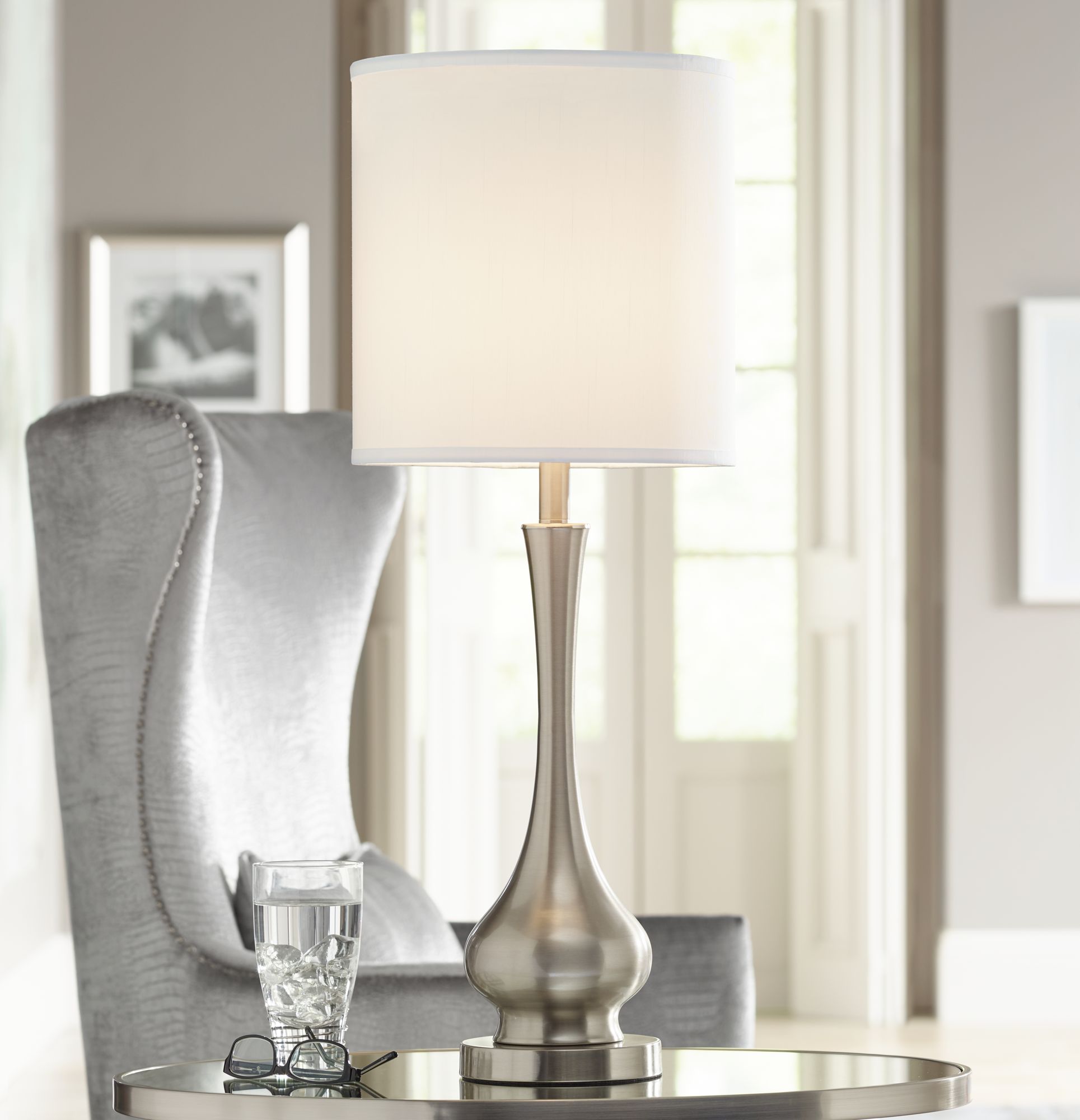 Brushed Nickel, 31 In. - 35 In., Table Lamps | Lamps Plus