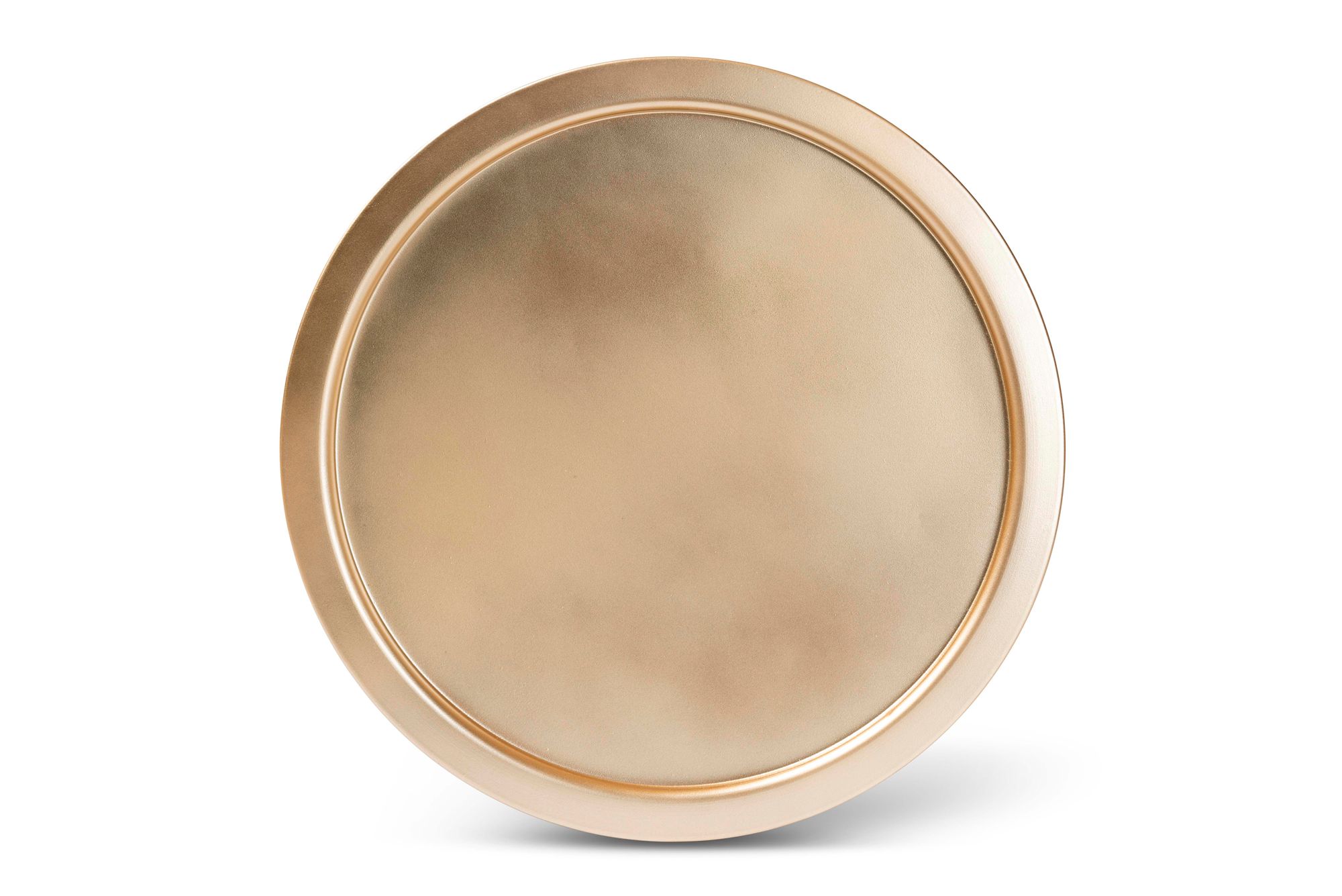 Mabon 16 1/2" Wide Gold Metal Round End Table - #263Y2 | Lamps Plus