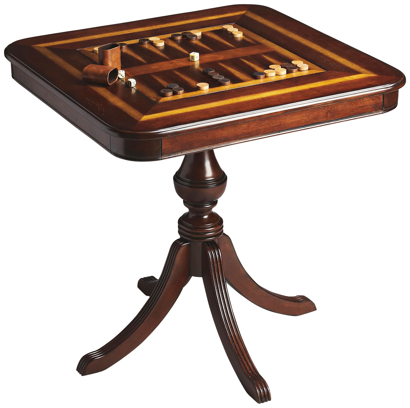 Madison 30" Wide Cherry Reversible Board Game Table - #3T635 | Lamps Plus