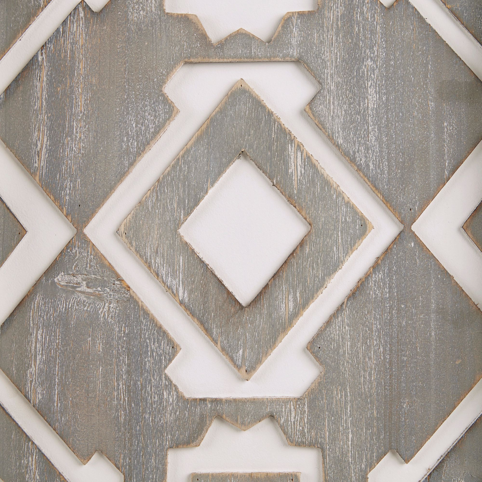 Mandal Panel 40" High Gray Printed Wood 3-Piece Wall Art Set - #968K3 ...