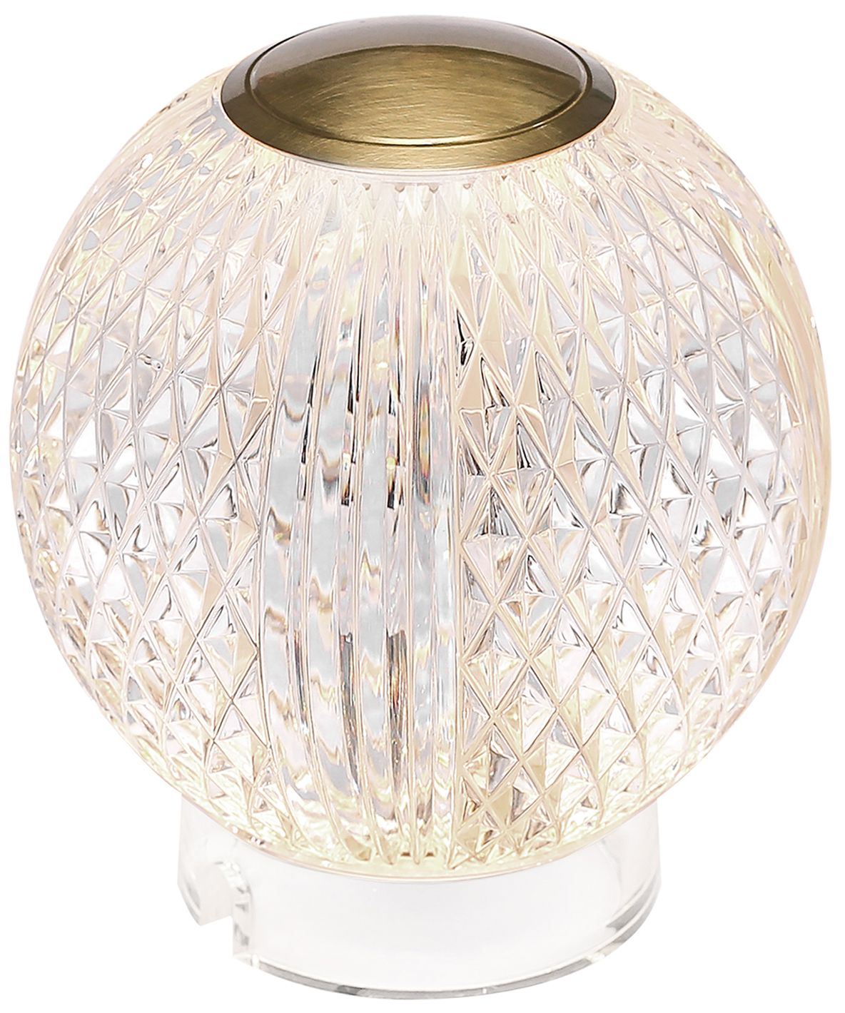 Marni 4 1/4" High Natural Brass LED Accent Table Lamp - #0040H | Lamps Plus