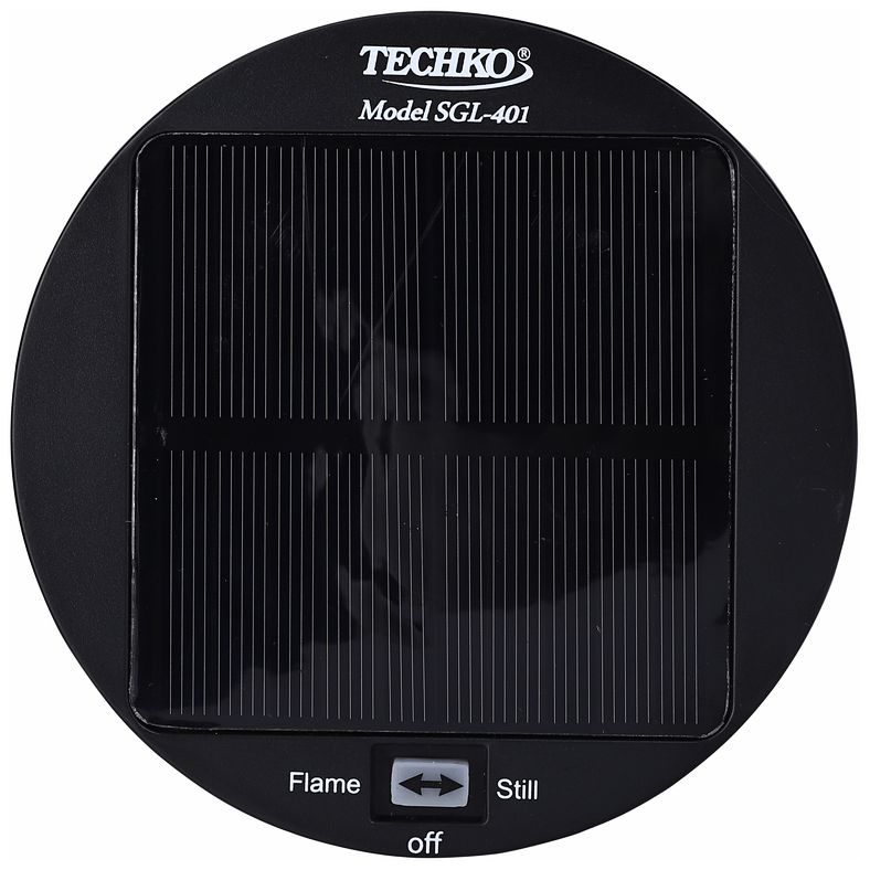 Matley 37 3/4" High Black Flame/Still LED Solar Garden Light - #97C59 ...