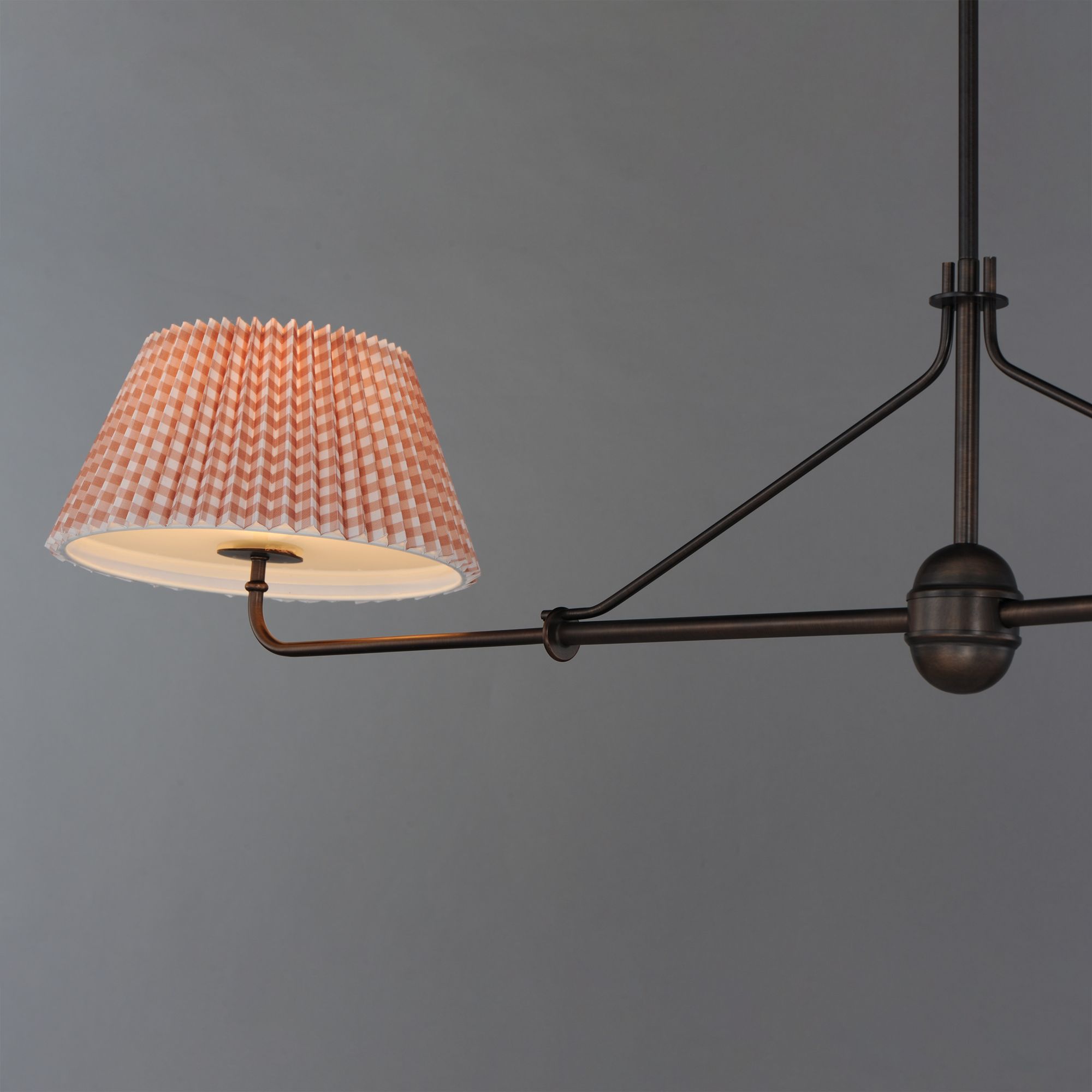 Maxim Dunbridge 62" Rustic Beige/Antique Bronze 2-Light Pendant ...