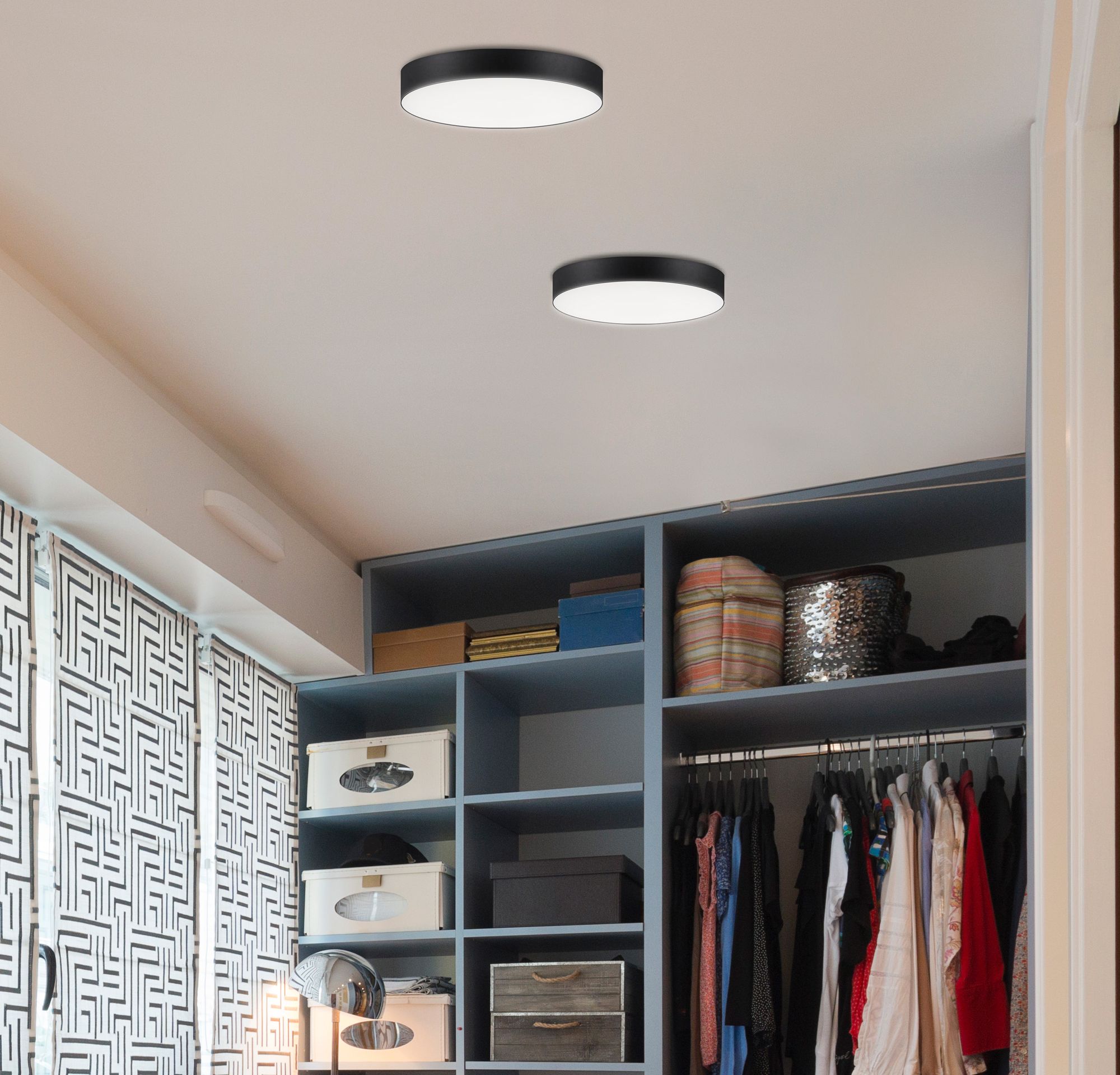 Maxim Trim 5" Wide Round Black LED Ceiling Light - #955F0 | Lamps Plus