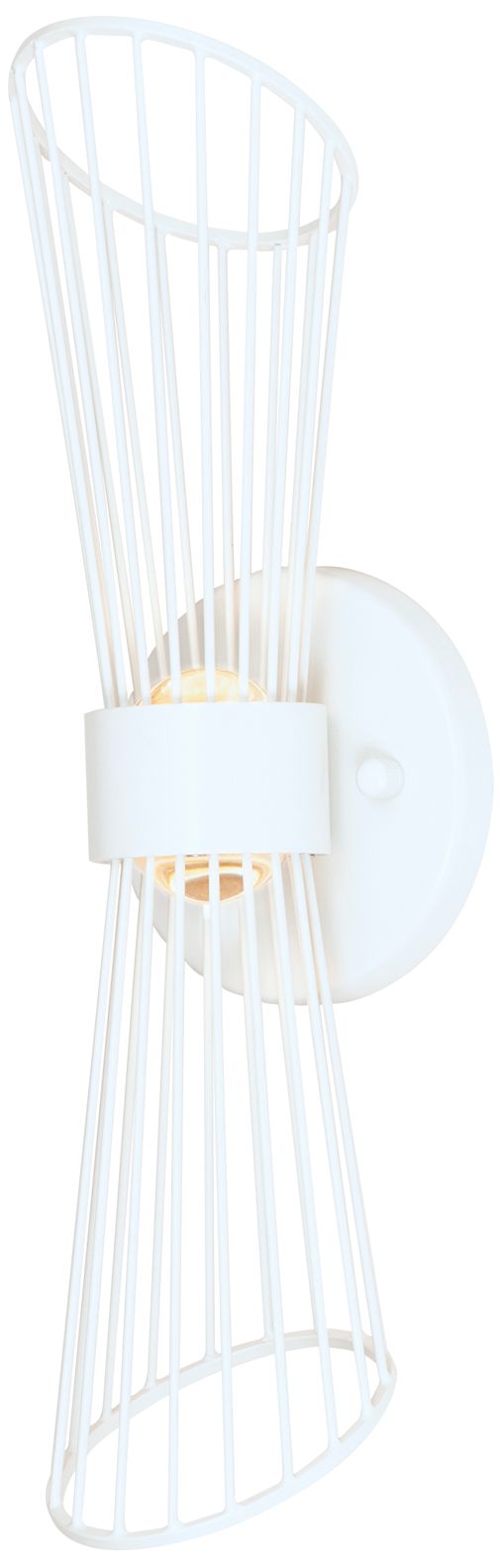 Maxim Zeta 16" High Matte White LED Wall Sconce - #775R1 | Lamps Plus