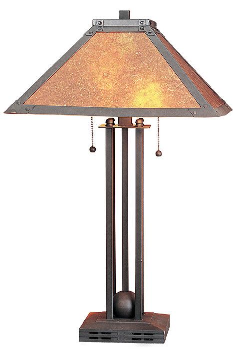 Metal Mica Table Lamp - #82622 | Lamps Plus