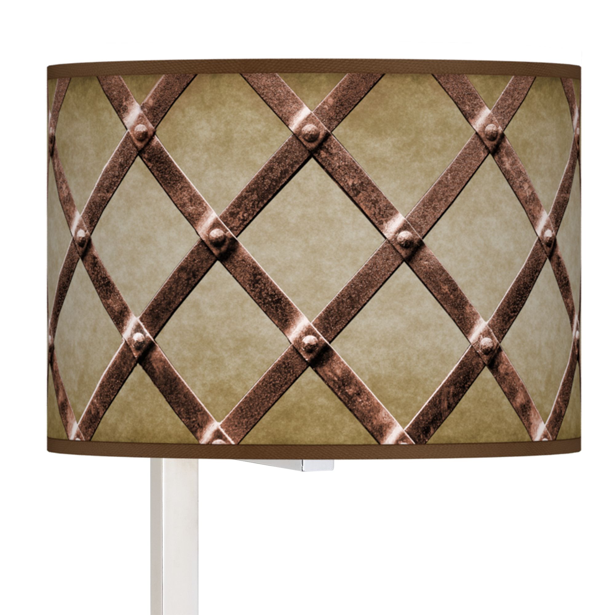Metal Weave Glass Inset Table Lamp - #89V35 | Lamps Plus