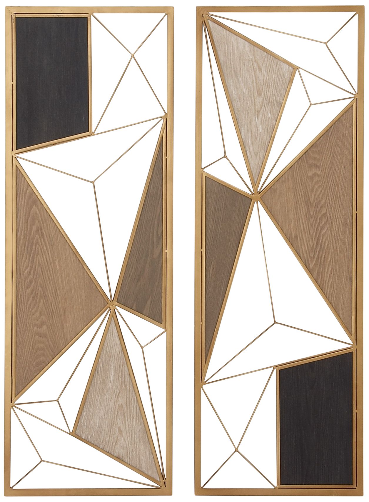 Metallic Multi-Color 35" High 2-Piece Metal Wall Art Set - #97G15 ...