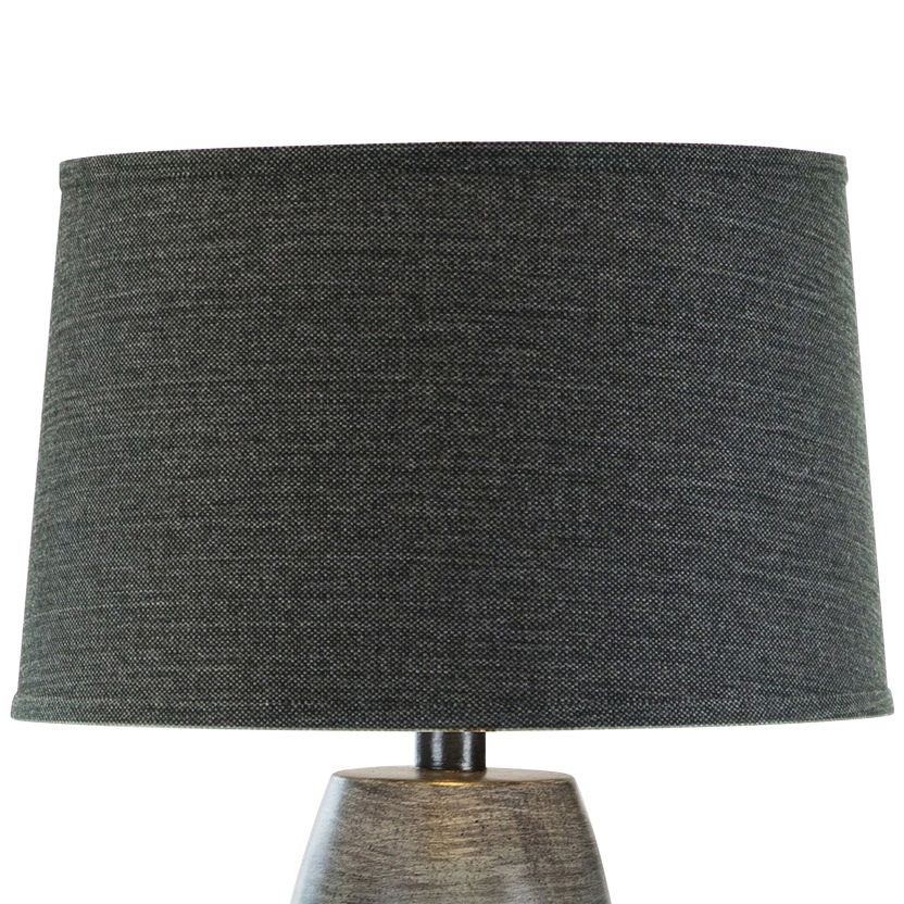 Mezzaluna Blue Gray LED Table Lamp with Gray Shade - #79E40 | Lamps Plus