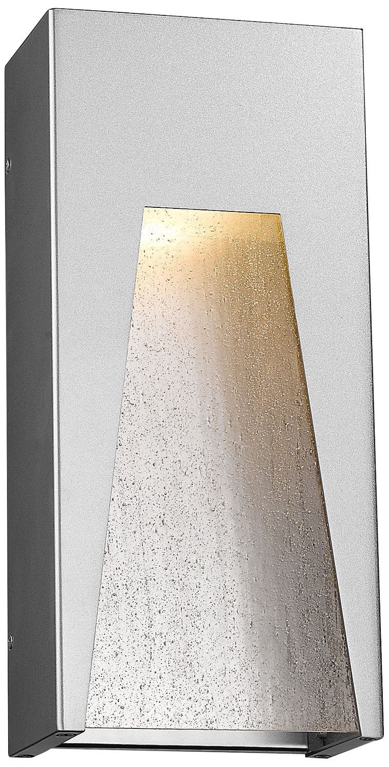 Millenial 13 1/4" High Silver LED Outdoor Wall Light - #278J0 | Lamps Plus