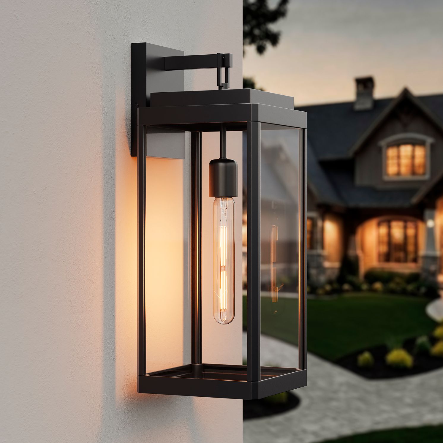 Millennium Alpharetta 19.75" Powder Coated Black Outdoor Wall Sconce ...
