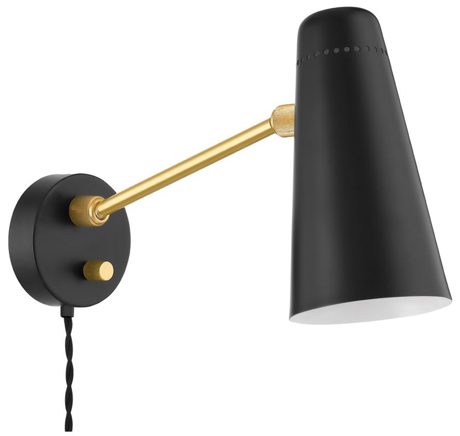 Mitzi Alex 9.5" Aged Brass 1 Light Portable Wall Sconce - #908W5 ...