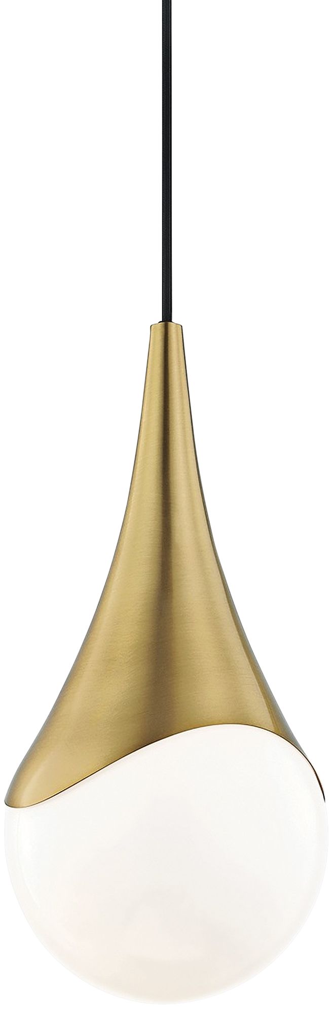 Mitzi Ariana 7 1/2" Wide Aged Brass Modern Mini Pendant Light - #76K41 ...