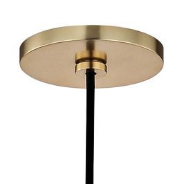 Mitzi Bella 10 1/2" Wide Aged Brass Mini Pendant - #45M34 | Lamps Plus