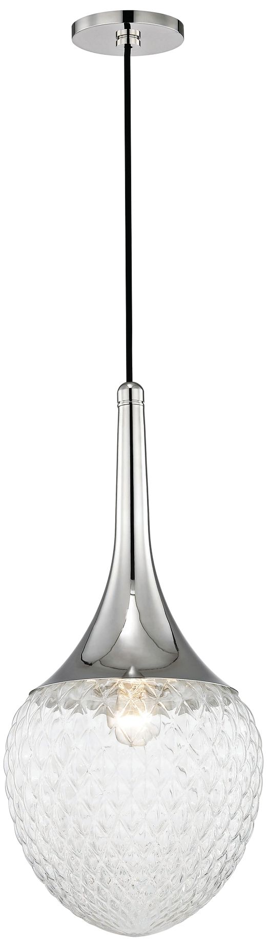 Mitzi Bella 10 1/2" Wide Polished Nickel Mini Pendant - #45M45 | Lamps Plus